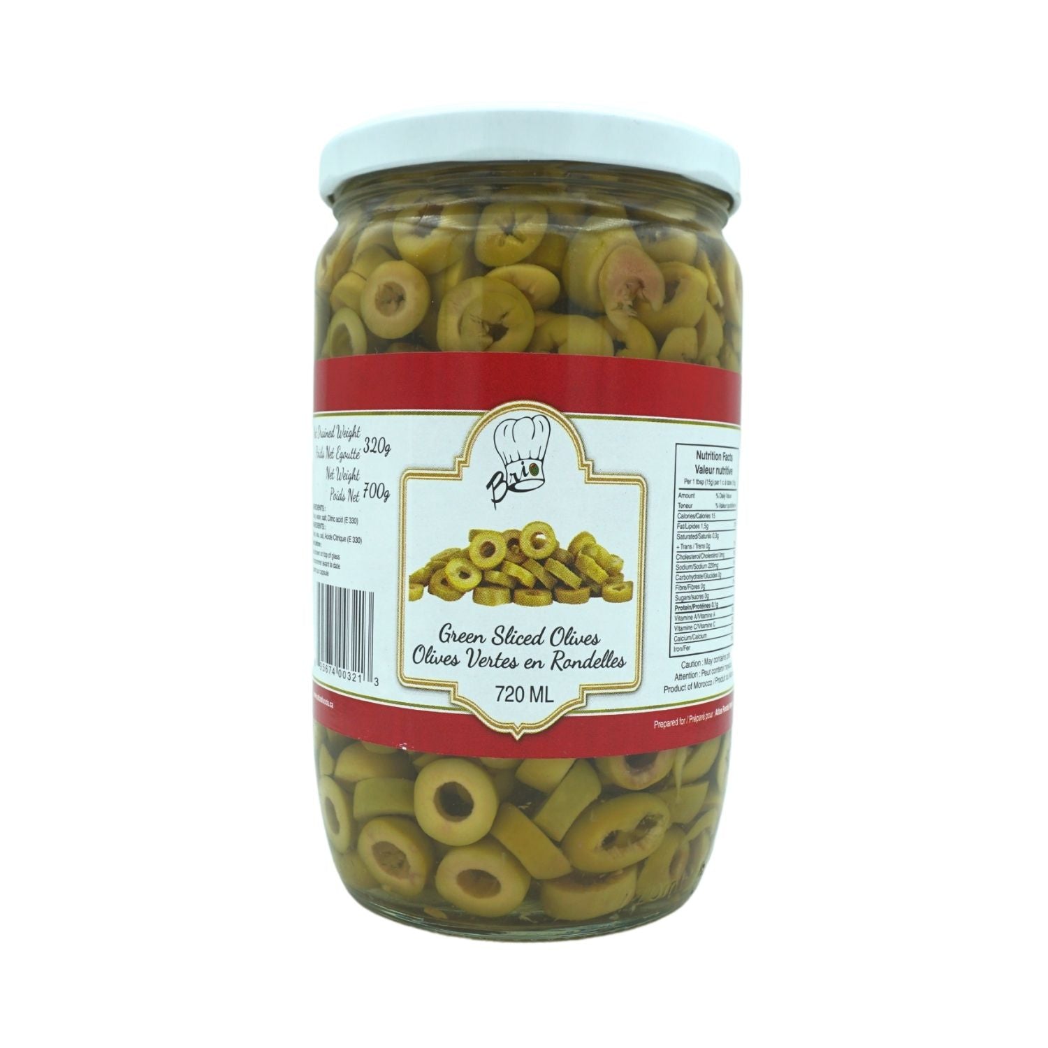 GREEN SLICED OLIVES