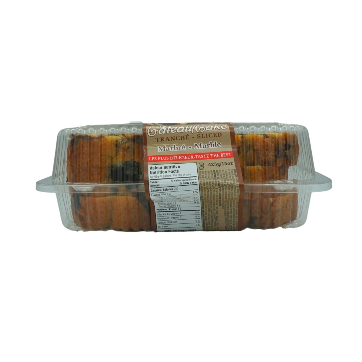 GATEAU TRANCHE MARBRE